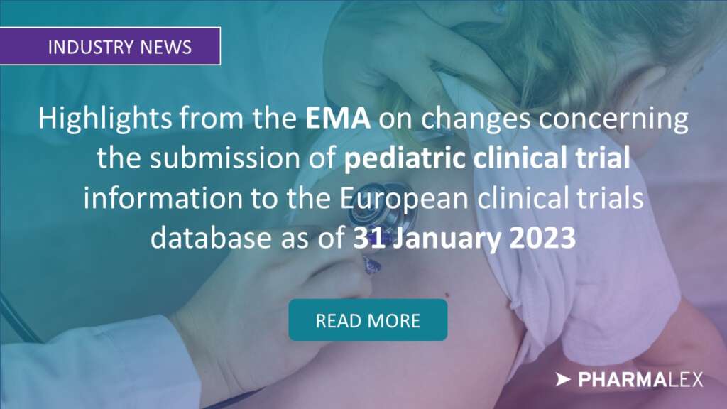 Highlights from the EMA on changes concerning the submission of ...